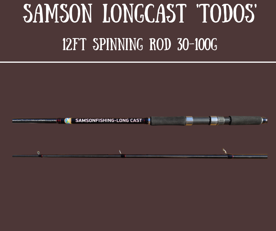Samson Long Cast 12ft Spinning Rod - TODOS 30-100g – SamsonFishing